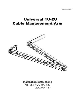 Universal Cable Management Arm - Fill Online, Printable, Fillable ...