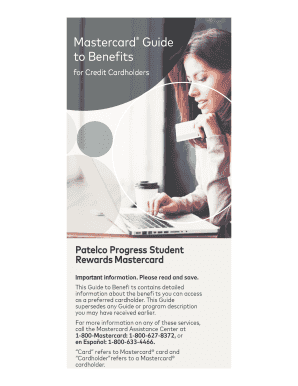 Fillable Online Patelco Progress Student Rewards Mastercard credit card ...