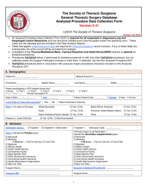 Fillable Online STS SCA Data Specifications v2.9 Data Collection Form ...