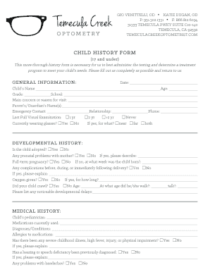 Temecula Creek Optometry - Fill Online, Printable, Fillable, Blank ...