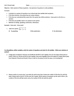 Fillable Online Solve systems of linear equations. Use Fax Email Print ...