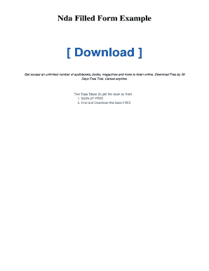 Fillable Online Nda Filled Form Example. Nda Filled Form Example Fax ...