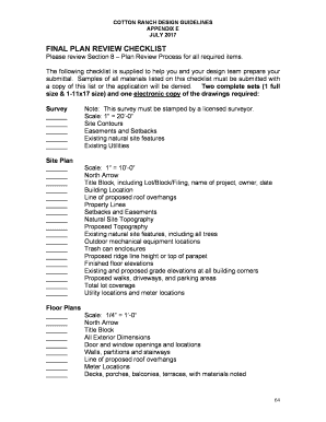 Fillable Online FINAL PLAN REVIEW CHECKLIST Fax Email Print - pdfFiller