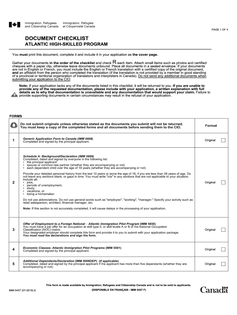 Imm5457: Fill out & sign online | DocHub