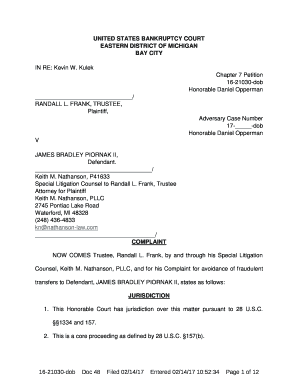 Fillable Online Chapter 7 Petition Fax Email Print - pdfFiller