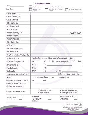 Pca Referral Form - Fill Online, Printable, Fillable, Blank | pdfFiller