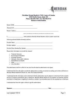 Meridian Mental Health - Fill Online, Printable, Fillable, Blank ...