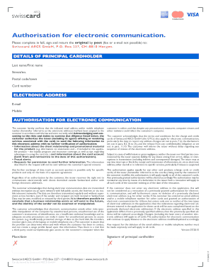 Fillable Online Authorisation for electronic communication. - Fax Email ...