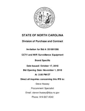 Fillable Online SECTION 302 NOTICE TO BIDDERS - North Carolina ...