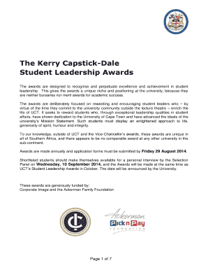 Fillable Online The Kerry Capstick-Dale Fax Email Print - pdfFiller