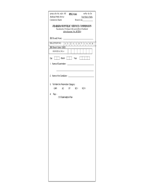 Fillable Online Bank Challan Copy - jpsc Fax Email Print - pdfFiller