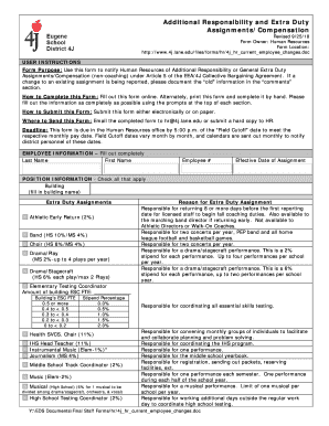 Fillable Online Extra Duty 2018-2019 Fillable Form Fax Email Print ...