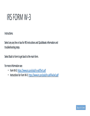 Fillable Online IRS FORM W-3 Fax Email Print - pdfFiller