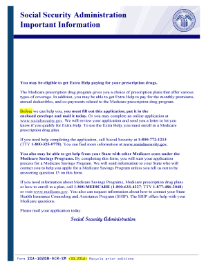 Fillable Online SSA-1020-B-OCR-SM. You may be eligible to get Extra ...