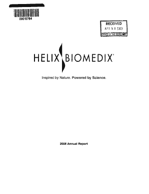 Fillable Online HELIX BIOMEDIX Fax Email Print - pdfFiller