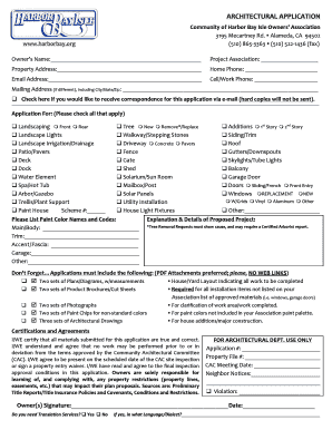 Fillable Online architectural application - Formsite Fax Email Print ...
