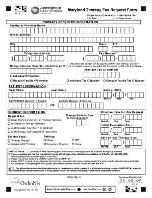 Fillable Online OrthoNet - Provider Information Fax Email Print - pdfFiller