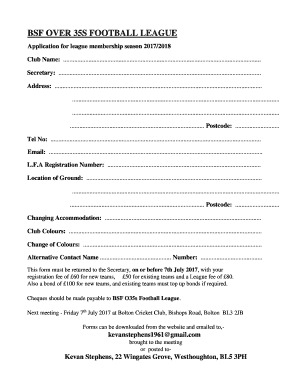 Bsf Application - Fill Online, Printable, Fillable, Blank | pdfFiller