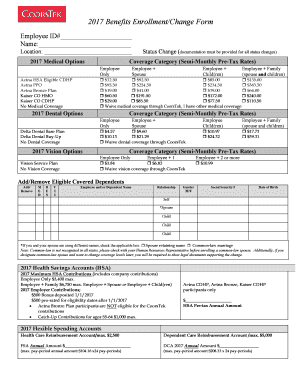 Fillable Online Colorado - Benefits Status Change Form 2017 Fax Email ...