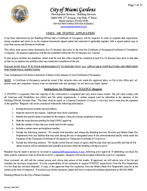 Fillable Online CO and TCO Application Form (update 2018) (PDF) Fax ...