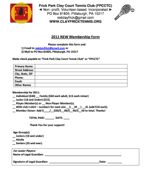 Fillable Online 2008 Red Clay Season Calendar - Frick Park Clay Court ...