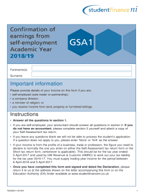 Gsa1 - Fill Online, Printable, Fillable, Blank | pdfFiller