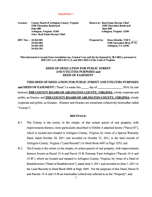 Fillable Online Deed of Dedication.docx Fax Email Print - pdfFiller