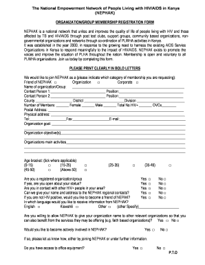 Fillable Online nephak or NEPHAK REG FORM Fax Email Print - pdfFiller