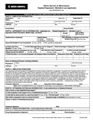 Fillable Online Delta Dental of Minnesota Disabled Dependent ...