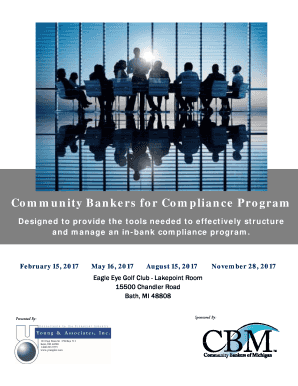 Fillable Online and manage an in-bank compliance program Fax Email ...