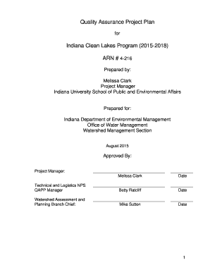 Fillable Online QAPP Template Fax Email Print - pdfFiller