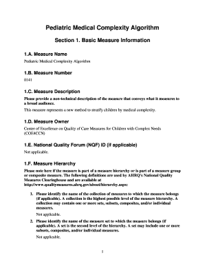 Fillable Online Pediatric Medical Complexity Algorithm Fax Email Print ...