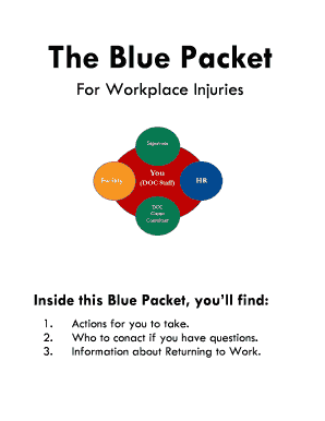 Fillable Online The Blue Packet for Workplace Injuries Fax Email Print ...