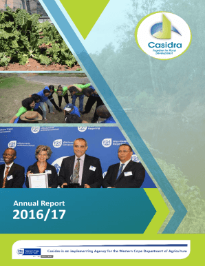 Fillable Online Annual Report - Casidra Fax Email Print - pdfFiller