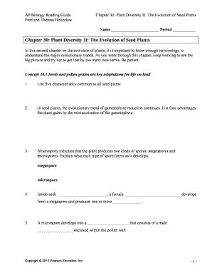 Fillable Online Chapter 30: Plant Diversity II: The Evolution of ...