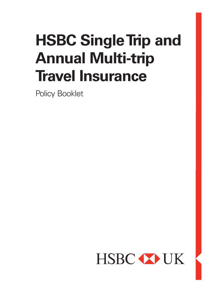 Fillable Online HSBC Single Trip and Annual Multi-trip Travel Insurance ...
