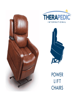 THERAPEDIC POWER LIFT CHAIR - Fill and Sign Printable Template Online