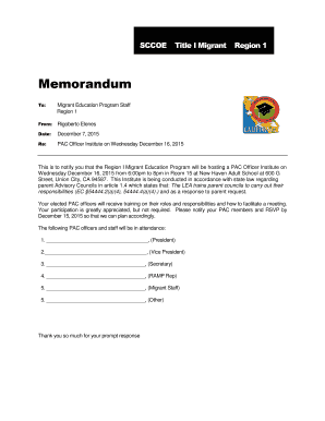 Fillable Online Memorandum - mesn.sccoe.org Fax Email Print - pdfFiller