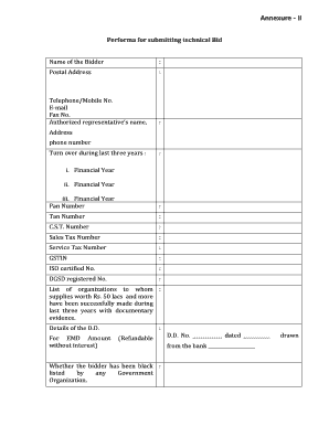 Fillable Online Annexure -? II - Amity University Fax Email Print - pdfFiller