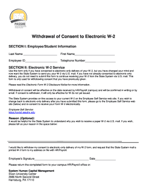 Fillable Online Electronic Tax Statement Delivery Consent Form - Camden ...