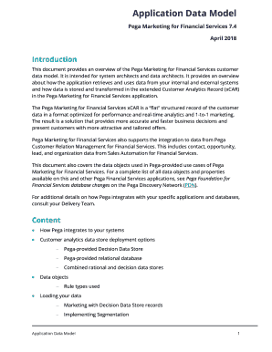 Pega Data Model - Fill Online, Printable, Fillable, Blank | pdfFiller