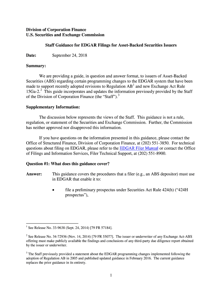 Fillable Online Division of Corporation Finance Guidance on Form D ...
