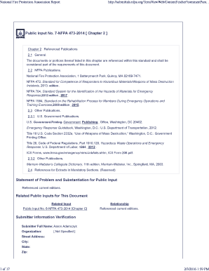 Fillable Online NFPA 472, Standard for Competence of Responders to ...