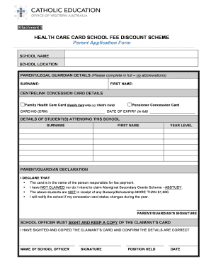 Fillable Online Pensioner Concession Card Fax Email Print - pdfFiller