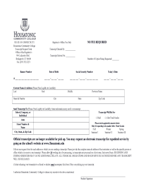 Fillable Online updated Internet Transcript Request Fax Email Print ...