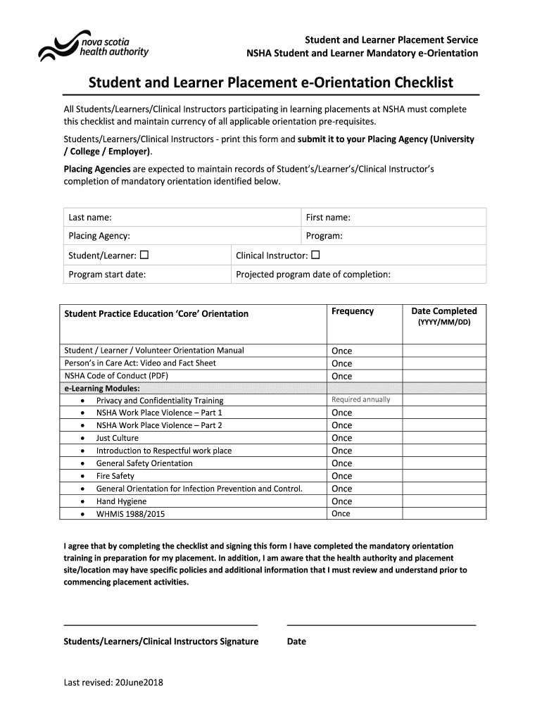 Fillable Online Student and Learner Placement Service Fax Email Print ...