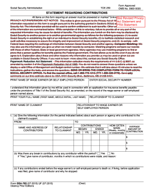 Fillable Online Statement Regarding Contributions Fax Email Print ...