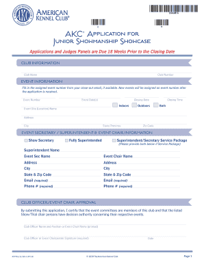 Fillable Online images akc AKC Application for Fax Email Print - pdfFiller