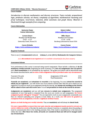 Fillable Online Introduction to discrete mathematics and discrete ...