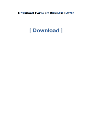 Fillable Online Download Form Of Business Letter. Download Form Of ...
